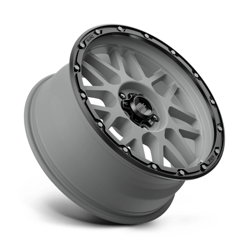 20X9 KMC KM535 GRENADE OFF-ROAD 5X5.0 18MM MATTE GRAY MATTE BLACK LIP ...