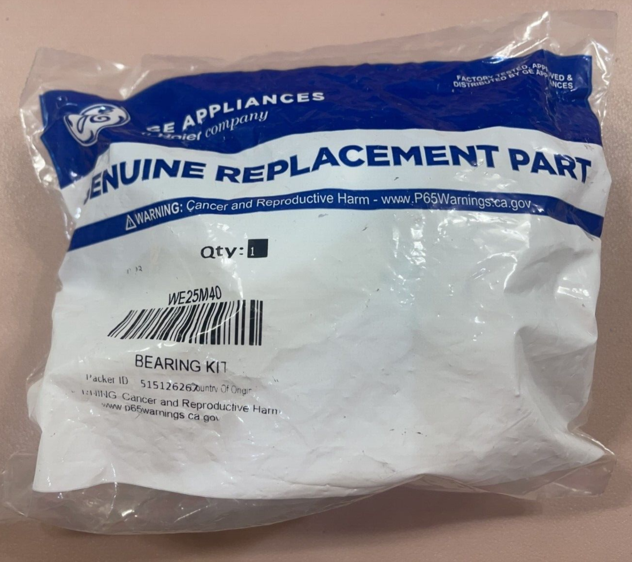 GE DRYER BEARING KIT WE25M40 | eBay