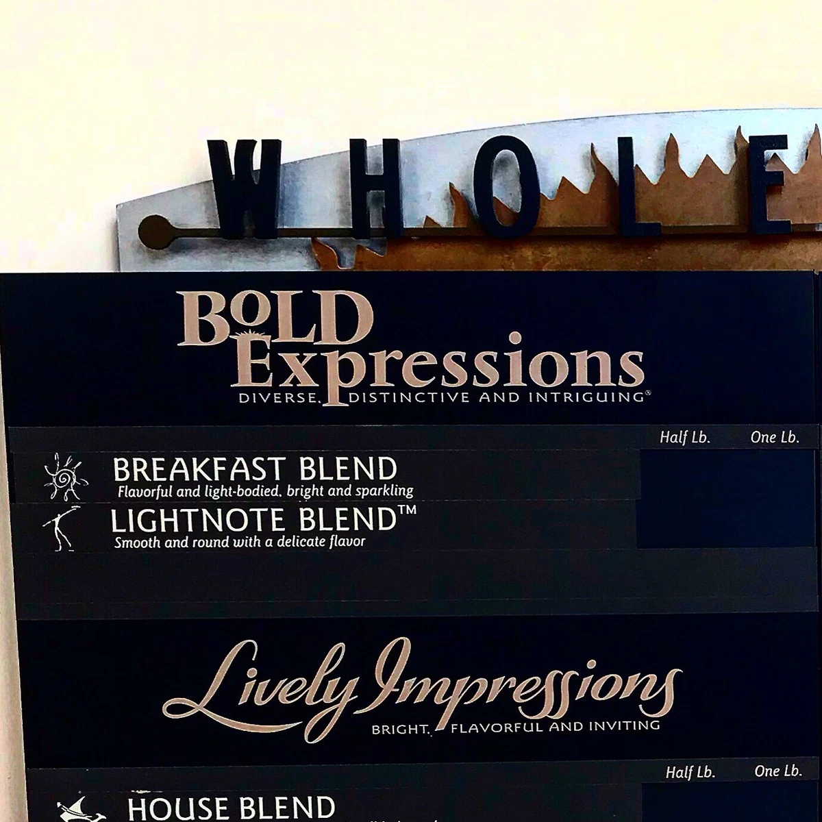 Starbucks Menu Board