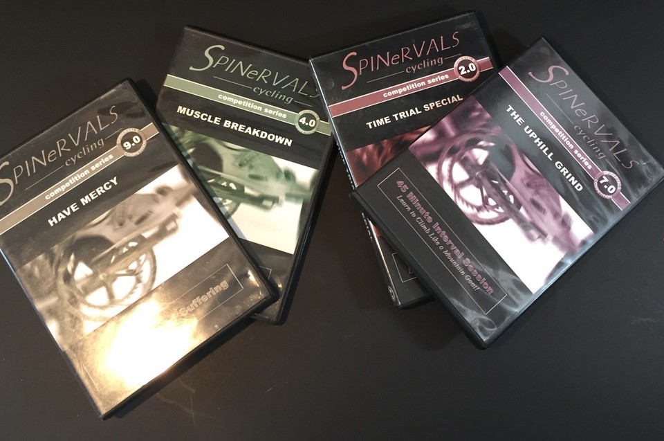 Spinervals Lot Of 4 Competition Series Indoor Cycling Workout DVD ...