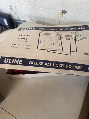 eluxe Job Ticket Holders - 11 X 14", Red; 20 of 25. | eBay