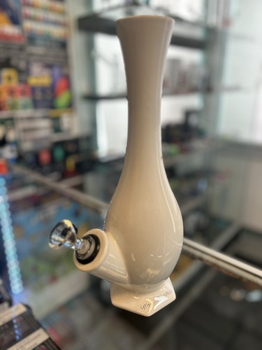 Ceramic Smoking Water Pipe Bong Glass Bowl Vase Design Discreet 14mm ...