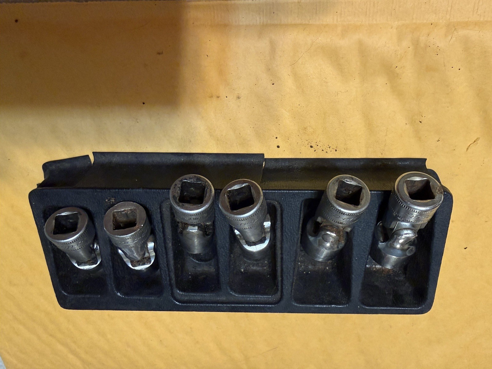 Snap-on Swivel Sockets 3/8 Drive Metric FSUM 10,12,13,14,15,-17mm Set ...