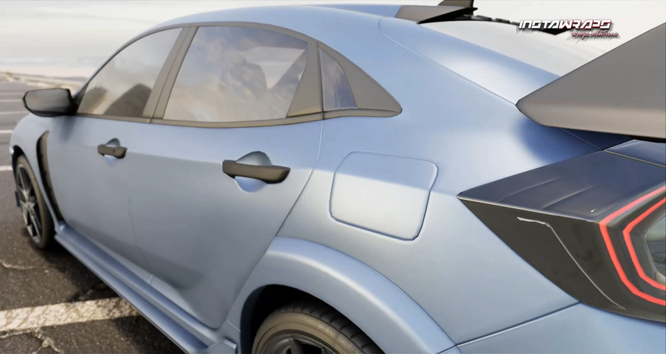 3M 2080 Scotchprint Matte Slate Blue Metallic Vinyl Car Wrap Film ...