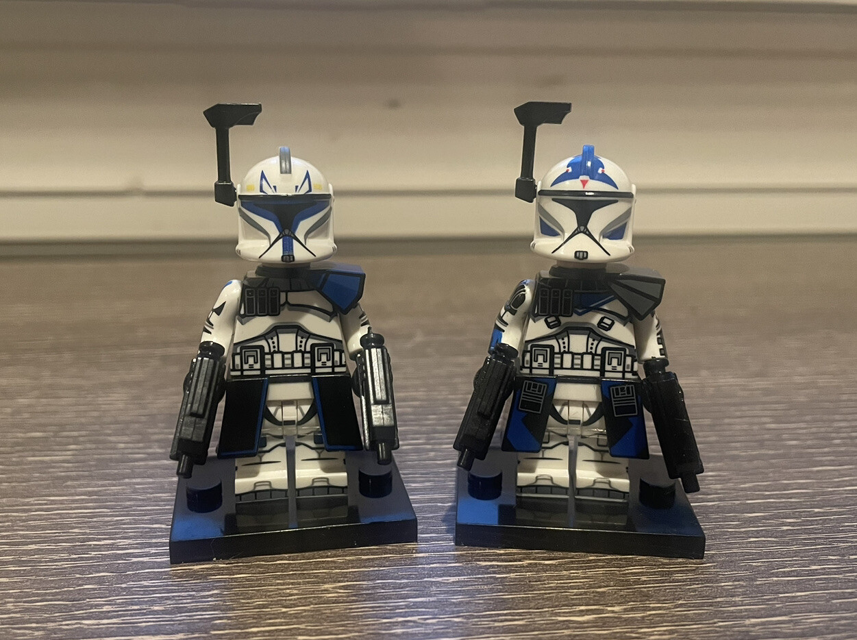 Lego 501st Captain Rex, ARC Trooper Fives w/ accs, Phase 1 Custom ...