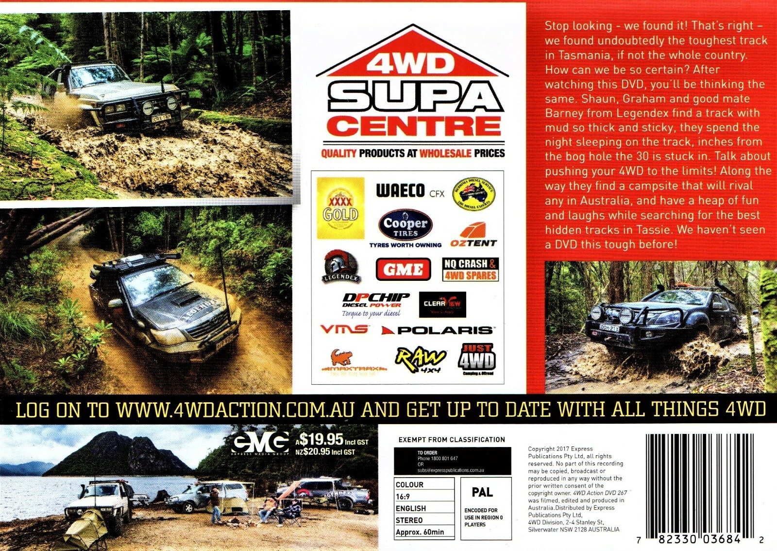 AUSTRALIAN 4WD ACTION: TASSIE'S TOUGHEST Track! Part 1 DVD 267 TV ...