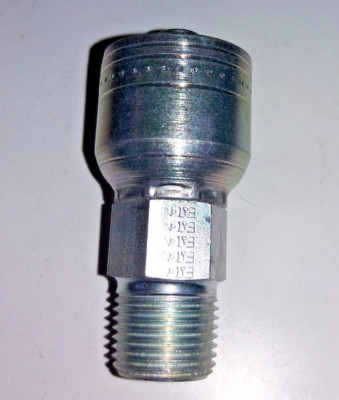 Eaton Straight Fitting, 3/8 Inch Hose, 3/8-18 NPT 1AA6MP6 | eBay