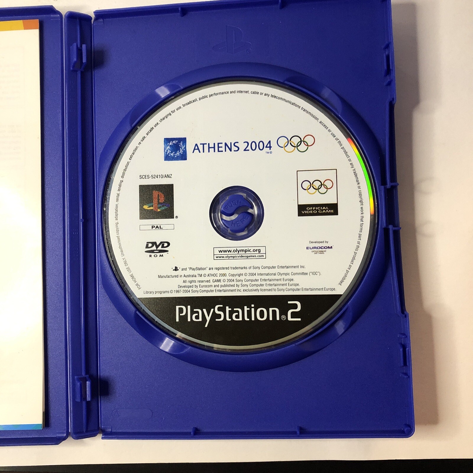 PS2 Athens 2004 Olympic Games PAL G Disc, Manual and Case | eBay Australia