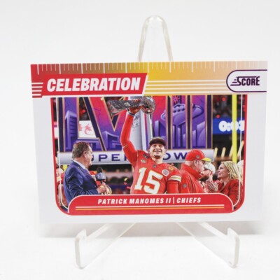 Patrick Mahomes II Celebration Pink Parallel Card 2024 Panini Score C ...