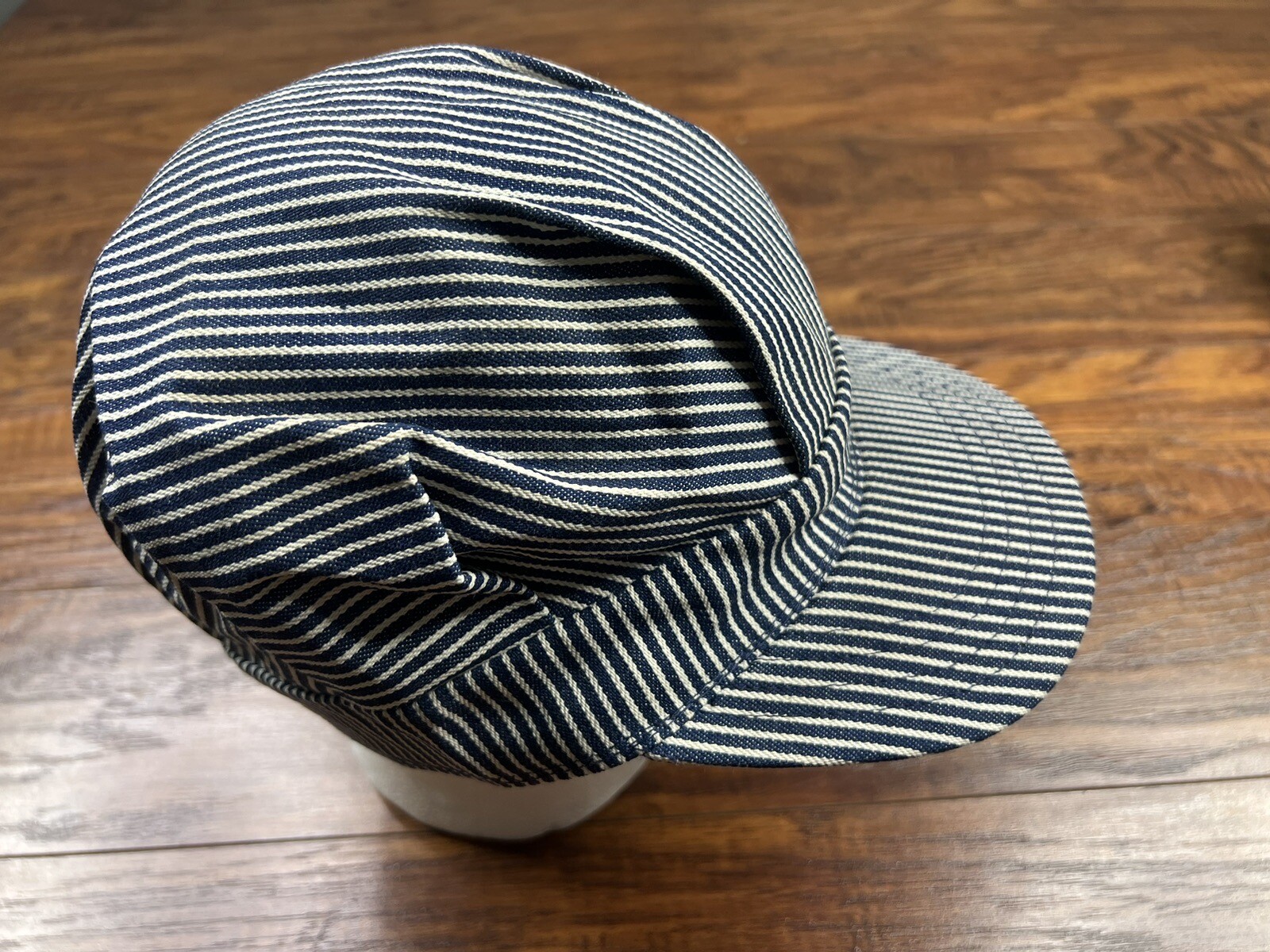 vintage train engineer Railroad SnapBack Hat Cap USA MADE striped | eBay