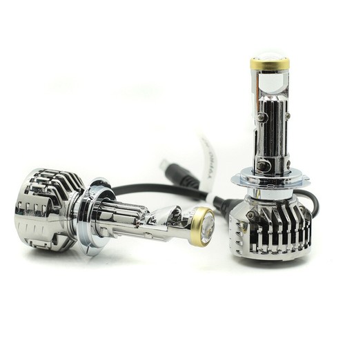 Mini H7 BI-LED Projector Lens LED Headlight Bulb Hi/Lo Beam 6000K White ...