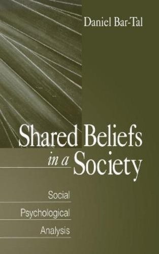 Daniel Bar-Tal Shared Beliefs in a Society (Relié) 9780761906582 | eBay