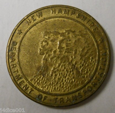 New Hampshire Department of Transportation (Turnpike) transit token ...
