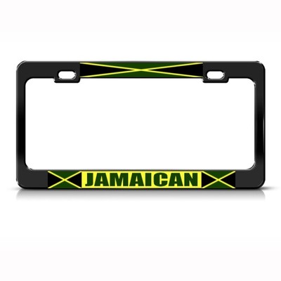 JAMAICA FLAG JAMAICAN COUNTRY Metal License Plate Frame Tag Holder | eBay
