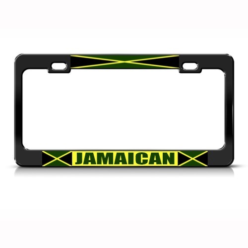 JAMAICA FLAG JAMAICAN COUNTRY Metal License Plate Frame Tag Holder | eBay