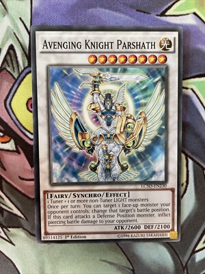 🔥 YuGiOh - Avenging Knight Parshath - LCD5-EN230 - 1st Edition Common ...