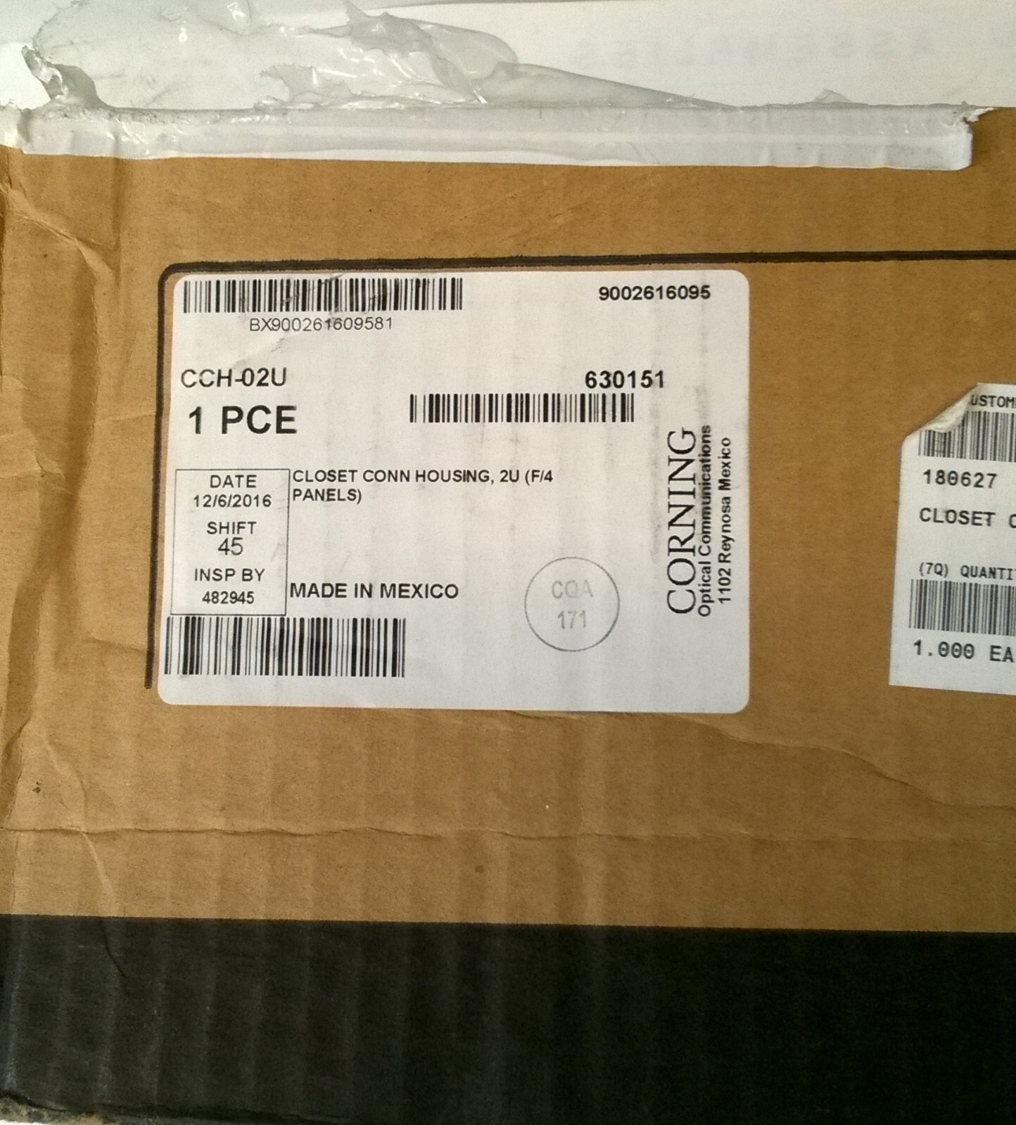 Corning+CCH-02U+2+Rack+Unit+Closet+Connector+Housing for sale online | eBay