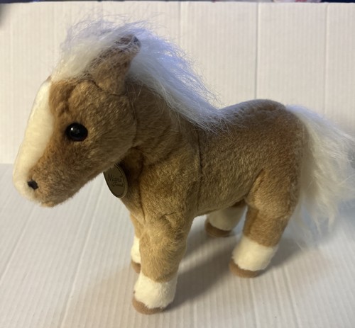Miyoni Aurora World Plush Horse Pony Palomino 10" White Mane Tail EUC ...