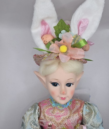 Cynthia Rowley Easter Spring Fairy Pixie Elf Shelf Sitting Doll Posable ...