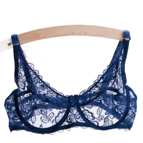 Soutien gorge transparent en dentelle complète pour femme avec anneau ...