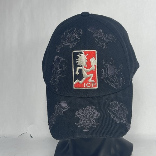 Vintage Insane Clown Posse ICP Flex Fit Hat 2008 Y2k Black Embroidered ...