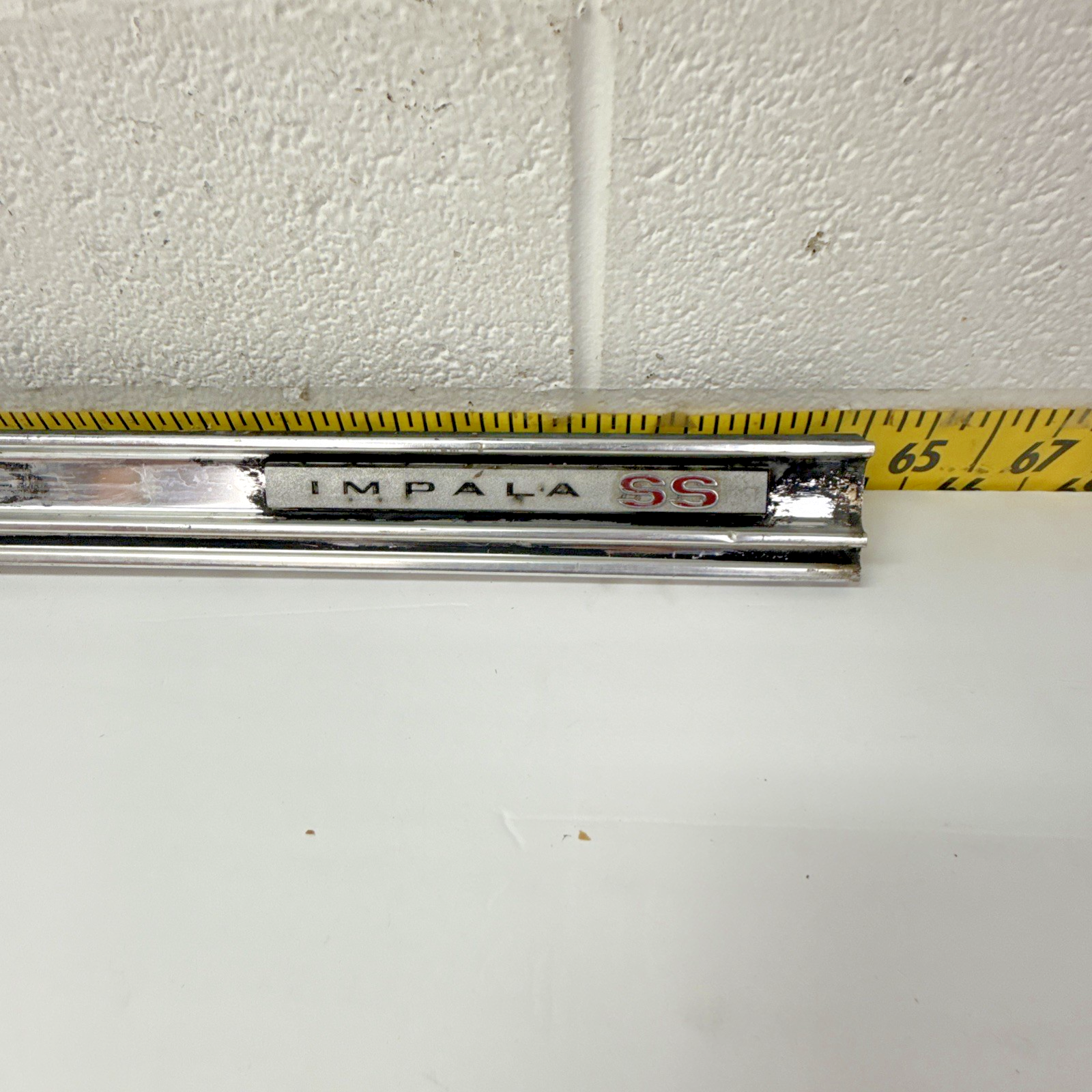 1965 Chevrolet Impala SS Trunk Deck Trim Molding Panel W/Mounting ...