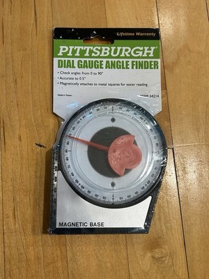 Pittsburgh Magnetic Dial Gauge Angle Finder #34214 by Harbor Freight ...