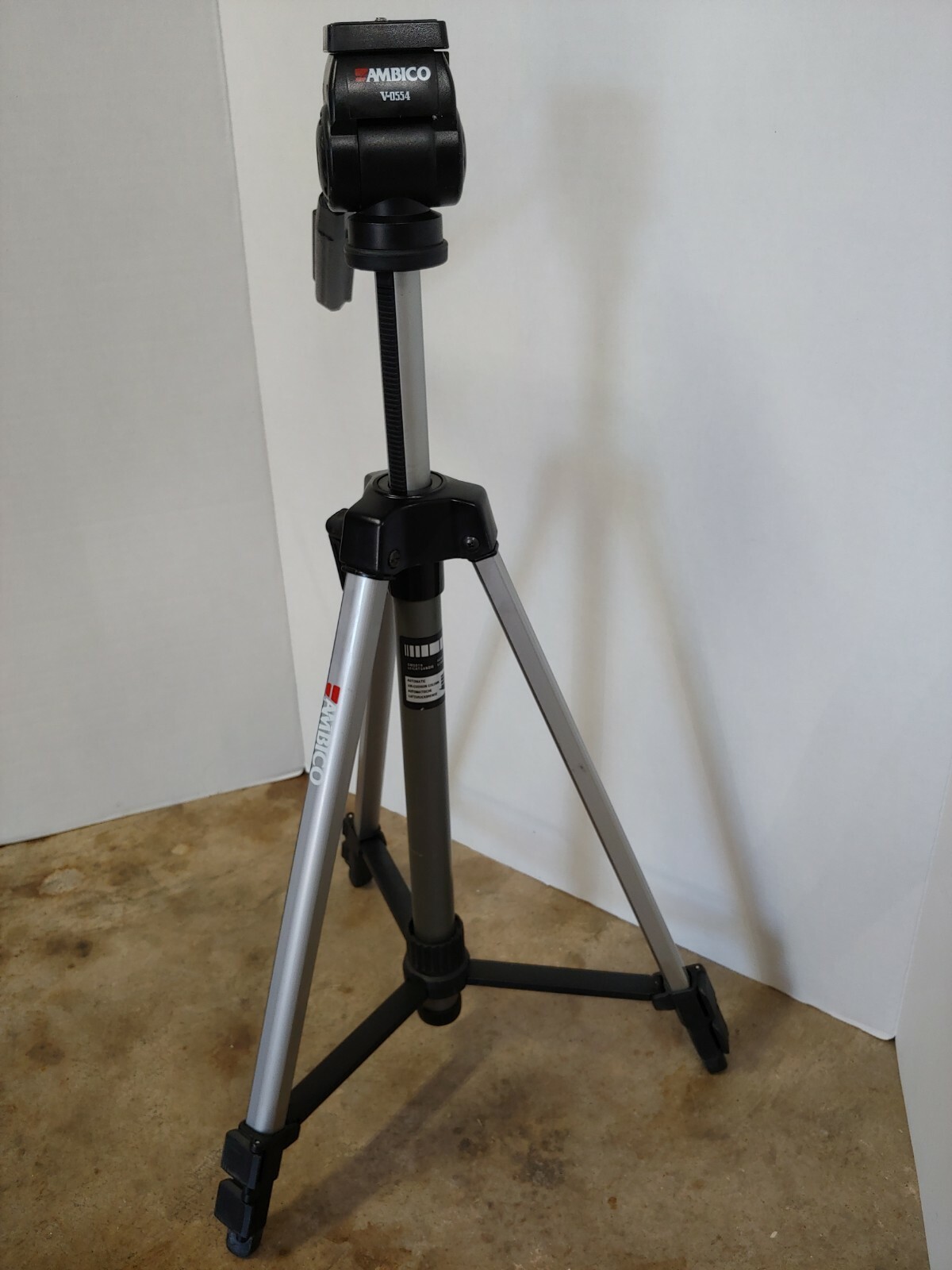 Ambico 57" Video Tripod V-0554 Lightweight for any Digital or Camcorder ...