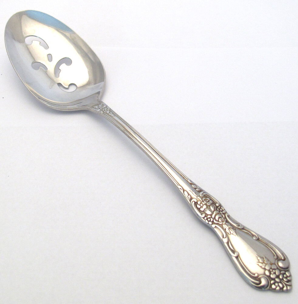 Oneida Kennett Square Slotted Serving Spoon Stainless Steel Glossy ...