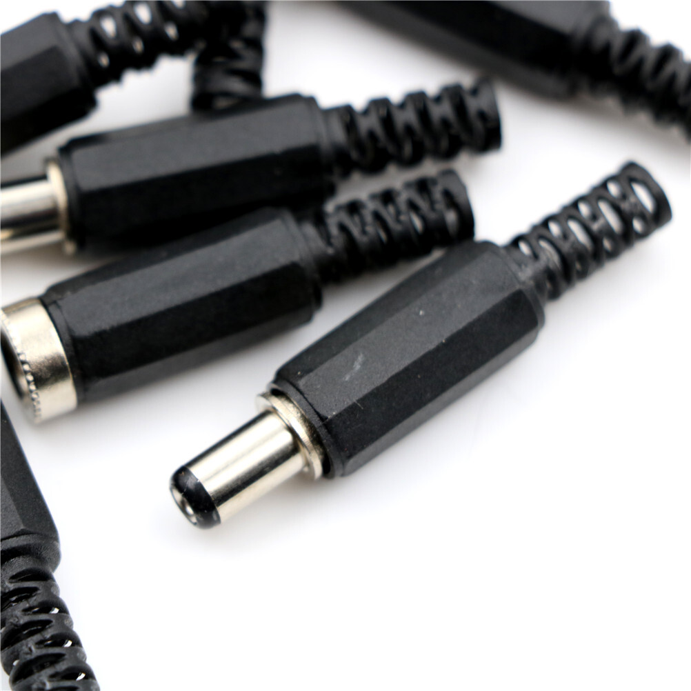 10pcs 5.5x2.1mm DC Power Female Plug Jack + Male Plug Jack Connector ...