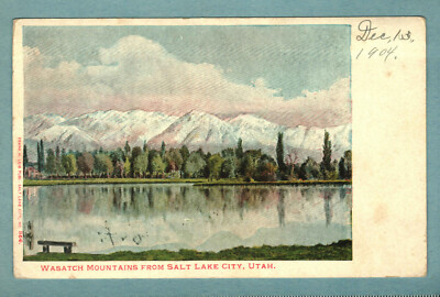 Postcard Wasatch Mountains Salt Lake City Utah UT c 1904 | eBay