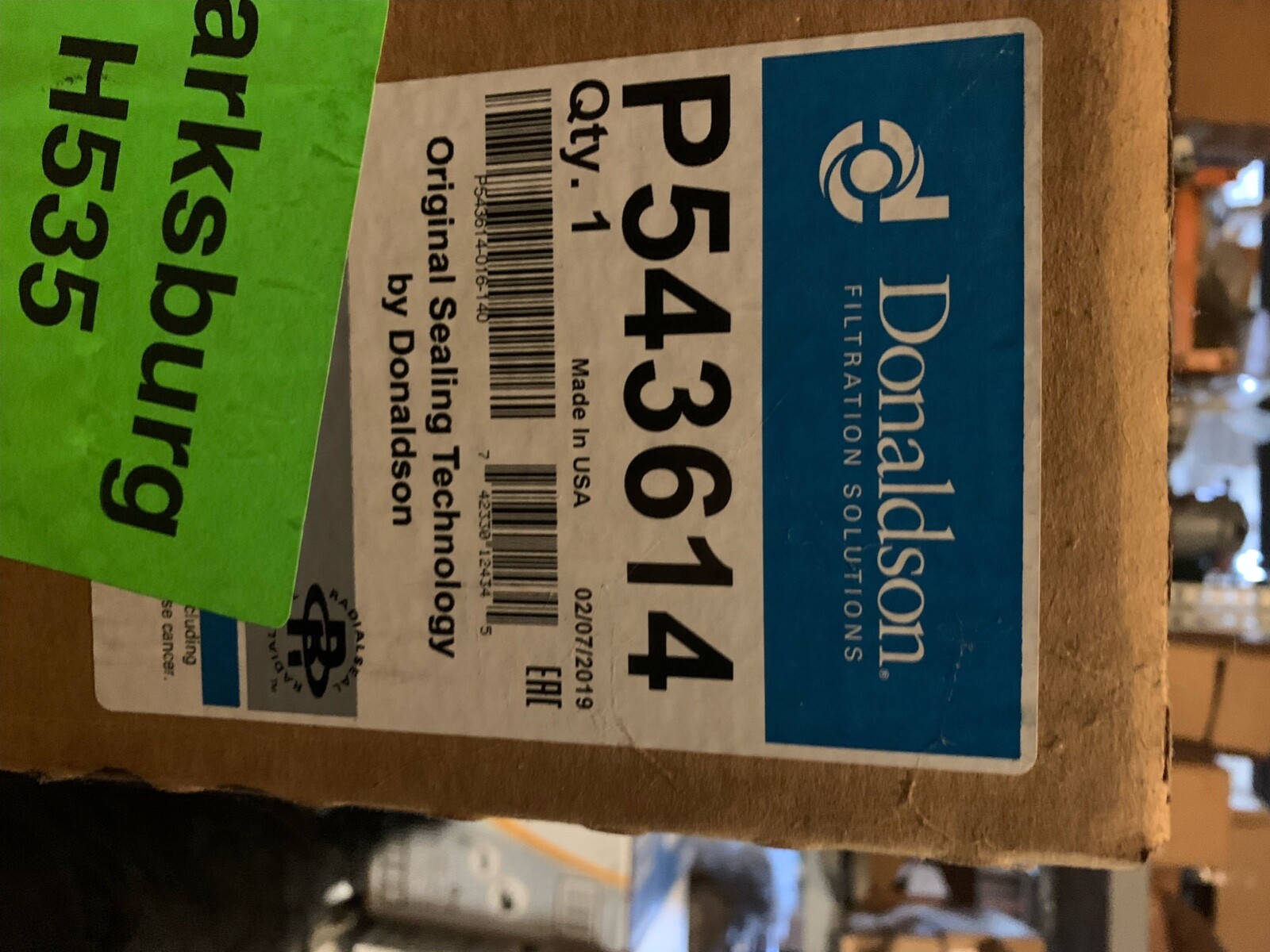 DONALDSON P543614 - Air filter cross reference