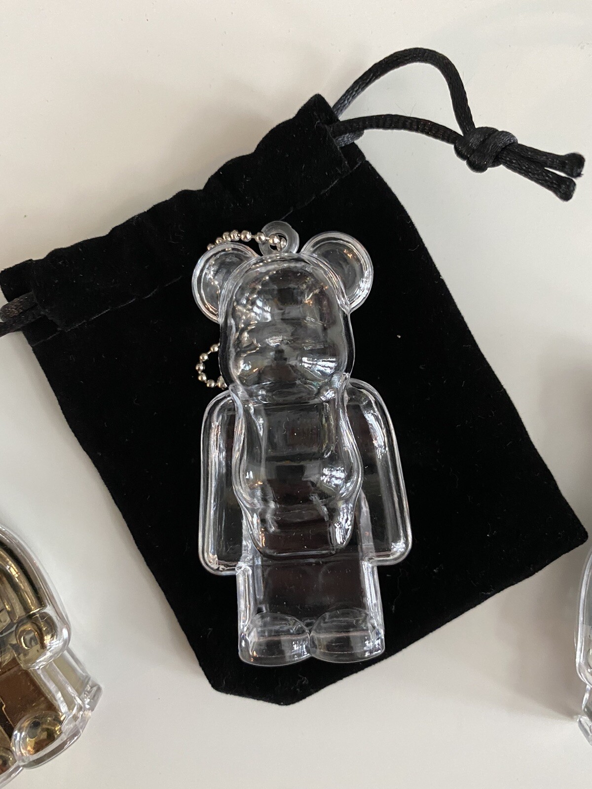 Bearbrick Key Chain 100% Case Display Plastic Box Protection Dustproof ...