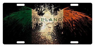 IRELAND Flag Custom License Plate IRISH Emblem EAGLE Version II | eBay