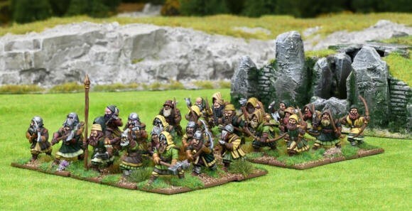 Oathmark - OAKP103 - Dwarf Light Infantry - 1 SPRUE - 5 FIGURES ...