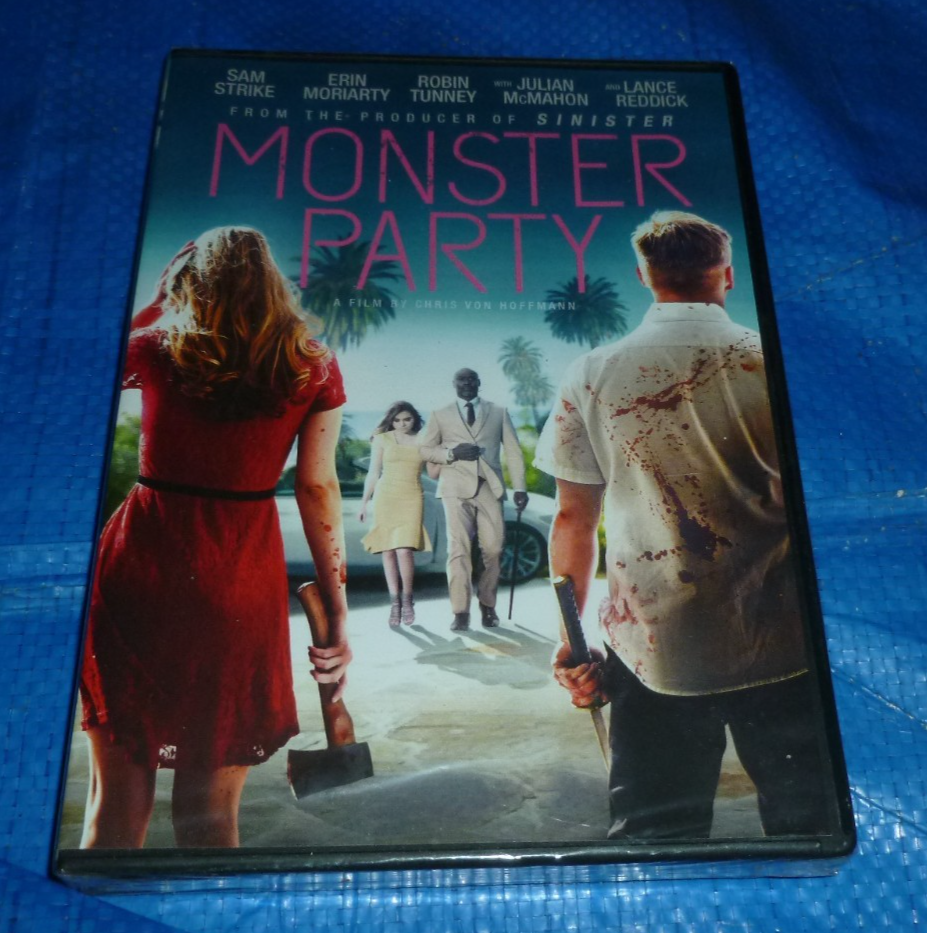 MONSTER PARTY DVD HORROR SLASHER ERIN MORIARTY SLIPCASE NEW RLJE 2018 ...