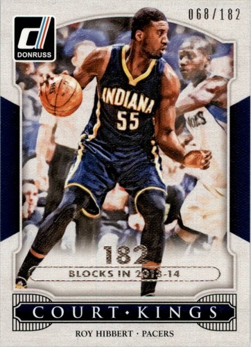 2014-15 Donruss Court Kings Stat Line Season #14 Roy Hibbert /182 - BSK ...