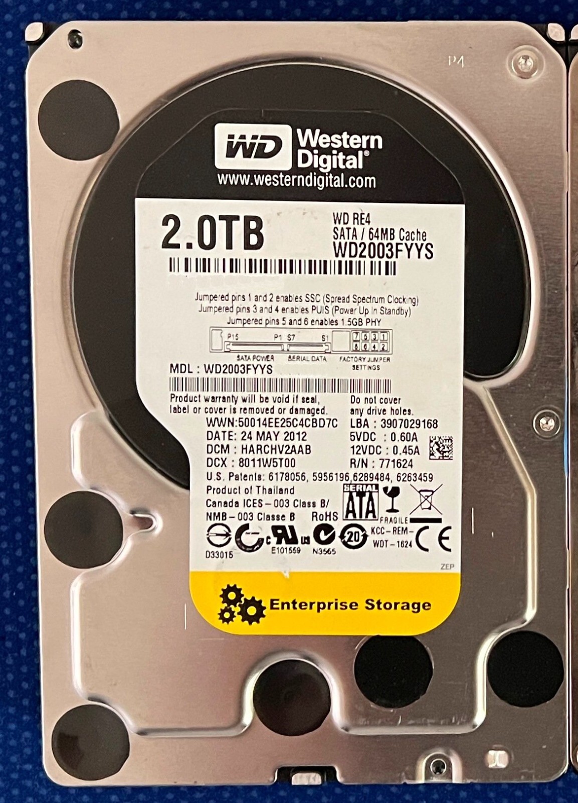 WD2000FYYS Western Digital Black 2TB 7.2K 6Gbps 3.5" SATA Hard Drive ...