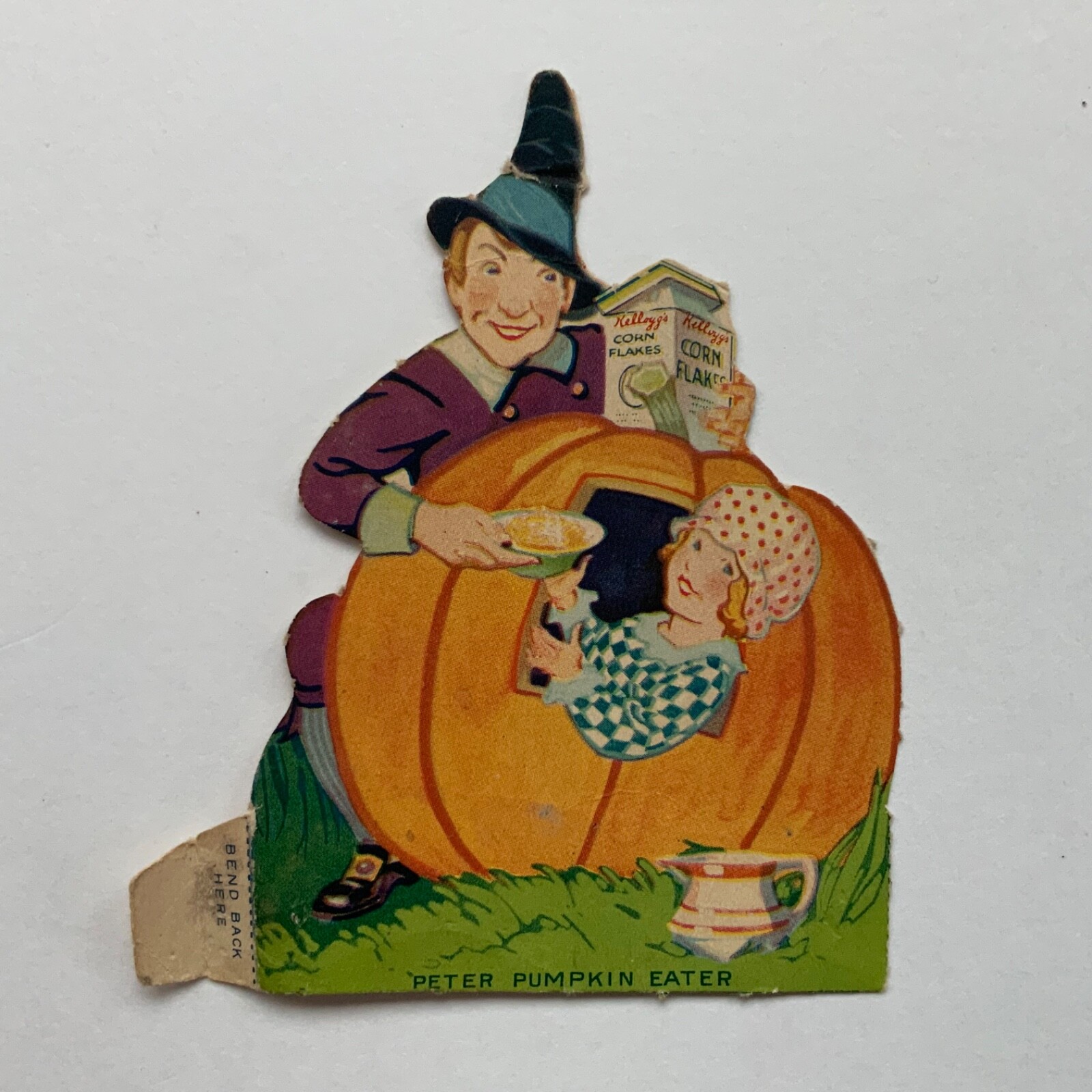 6 Vtg Valentines Day Cards 1930s Kelloggs Corn Flakes Box Cutouts ...