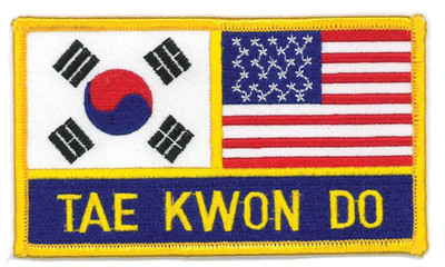 South Korea / USA Taekwondo Flag Martial Arts Patch - 5" P1500 | eBay