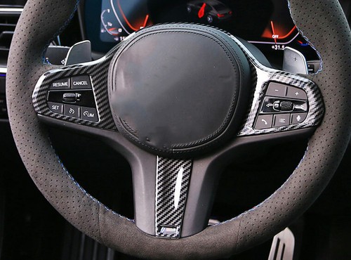 Carbon Fiber Front Steering Wheel Frame TrimFit for BMW 5 Series 2020 ...