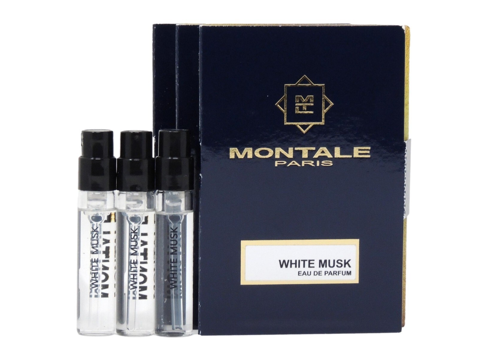 MONTALE PARIS WHITE MUSK EDP 2.0ml .06fl oz x 3 COLOGNE PERFUME SPRAY ...