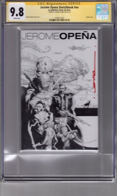 Jerome Opena Sketchbook #nn (1996) 9.8 CGC(SS) Opena Art' | eBay