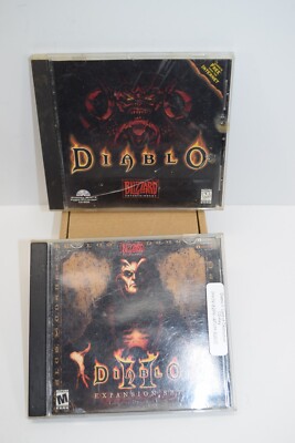 Vintage 1990s Diablo 1 & Diablo II: Expansion Set Only (PC, CD-Rom ...