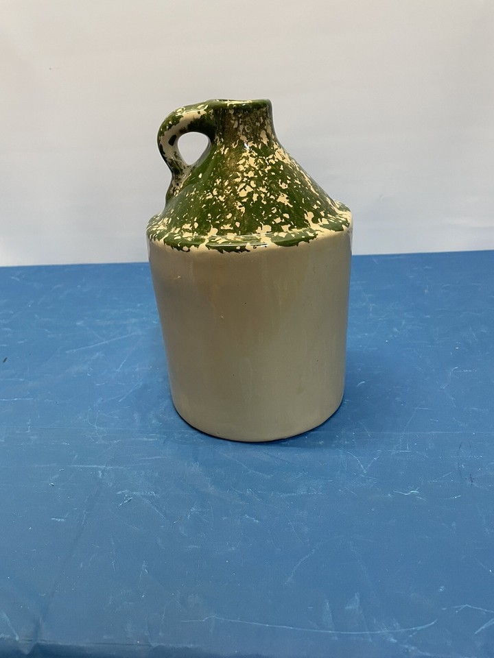 green sponge ware pottery Smithfield Pottery Green With Tree Signed | eBay