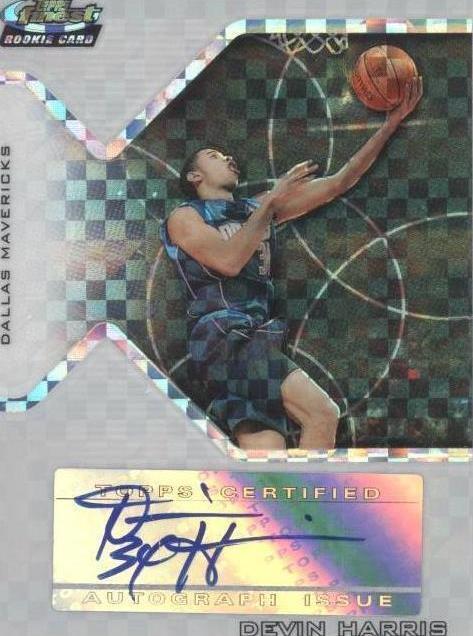 2004-05 Topps Finest - Rookie Autograph Devin Harris #175 X-Fractor ...