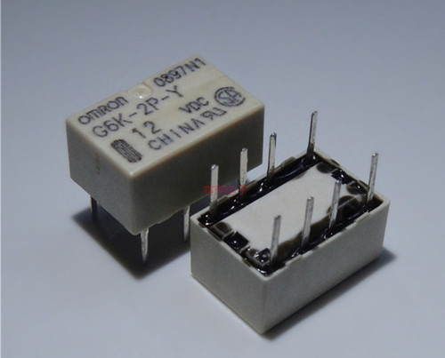 10pcs 8pins 1A G6K-2P-Y-12VDC G6K-2P-Y-12V G6K-2P-Y-DC12V Omron Relay ...