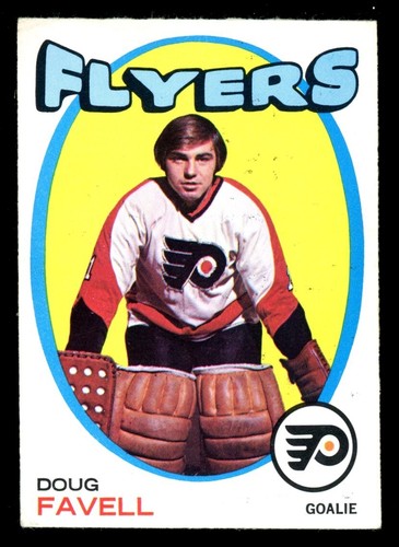 1971-72 OPC O PEE CHEE NHL HOCKEY #72 Doug Favell EX-NM PHILADELPHIA ...