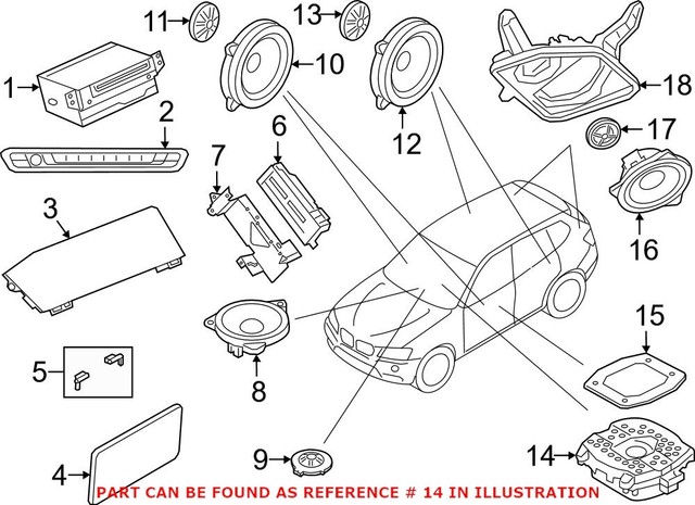 Genuine OEM Rear Speaker For BMW 65132622516 for sale online | eBay