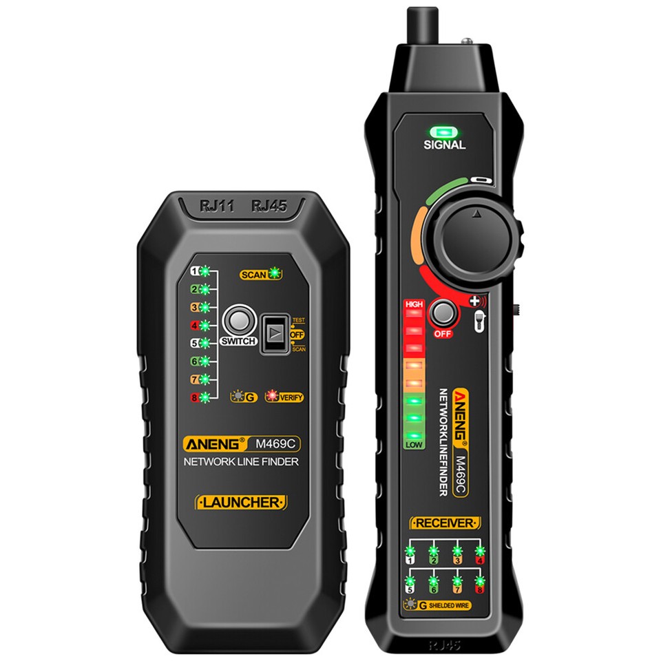 LAN Cable Testers RJ45 RJ11 with Earphone Ethernet Cable Telephone Line ...